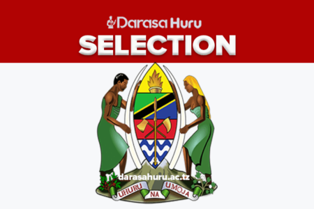 Form Five Selection 2025-2026 (Waliochaguliwa Kidato cha Tano)