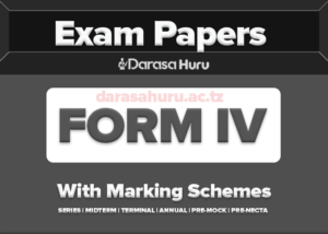 Dodoma Form Four Proficiency Test 2024 With Marking Scheme