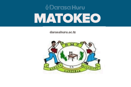 Matokeo Darasa la Saba Zanzibar Standard Seven results 2024/2025