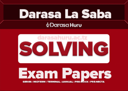 Mbalali DC Darasa La Saba Ward Mock Exams March 2025