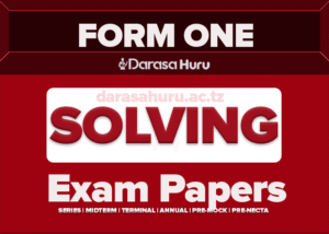 Form One Annual Exam 2025 Ushetu DC - Darasa Huru
