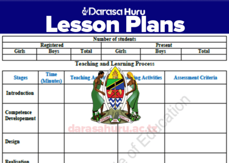 Geography Lesson Plans 2025 For Teachers Form 1 - 4 Free Download
