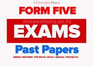 IRINGA Form Five Annual Exams 2025 All Subjects