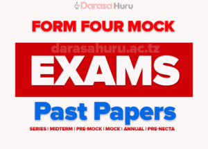Form Four Joint Mock Examinations 2025 Tanga-Iringa-Singida-Morogoro ...