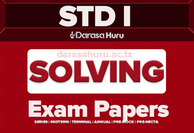 MESP STANDARD ONE ANNUAL EXAMS NOV 2024