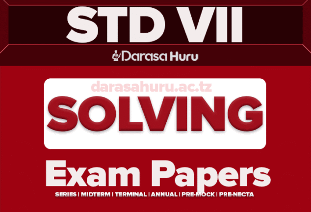 BUKOMBE DC Standard Seven Joint Examination 2025 With Answers English ...
