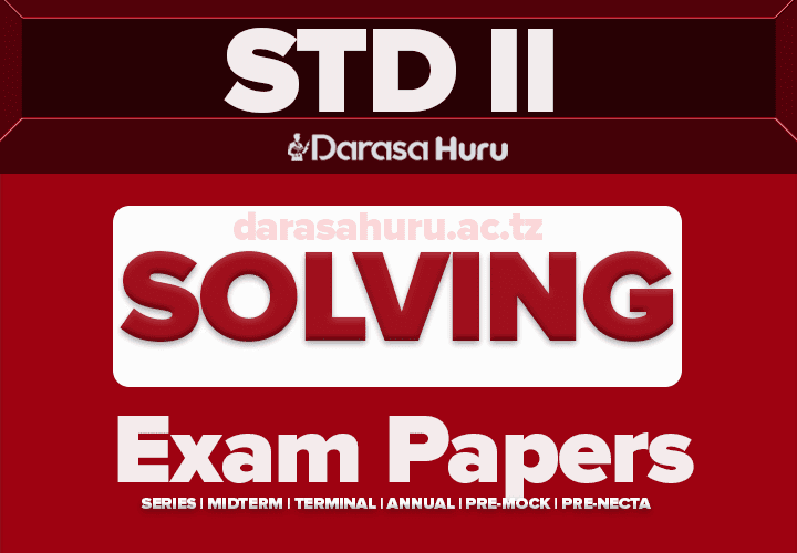 Numeracy Standard Two Pre-NECTA Exam 2025 by PENTA - Darasa Huru