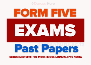 Form Five Examination Past Papers 2025/2026 PDF All Subjects