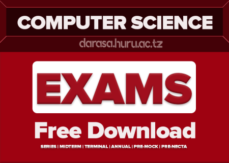 COMPUTER SCIENCE 1 AND 2 FORM SIX MOCK EXAMS DAR ES SALAAM 2026 WITH ...