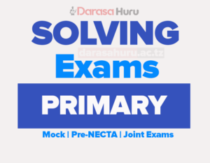 PRIMARY SCHOOLS (PRE - STD VII) EXAMINATIONS - ENGLISH AND KISWAHILI MEDIUM