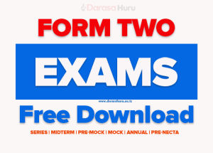 BUMBULI DC FORM TWO MIDTERM ASSESMENT MARCH 2026 WITH MARKING SCHEMES